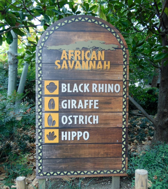 African Savanna Signage Fort Worth Zoo - The Zoo Review